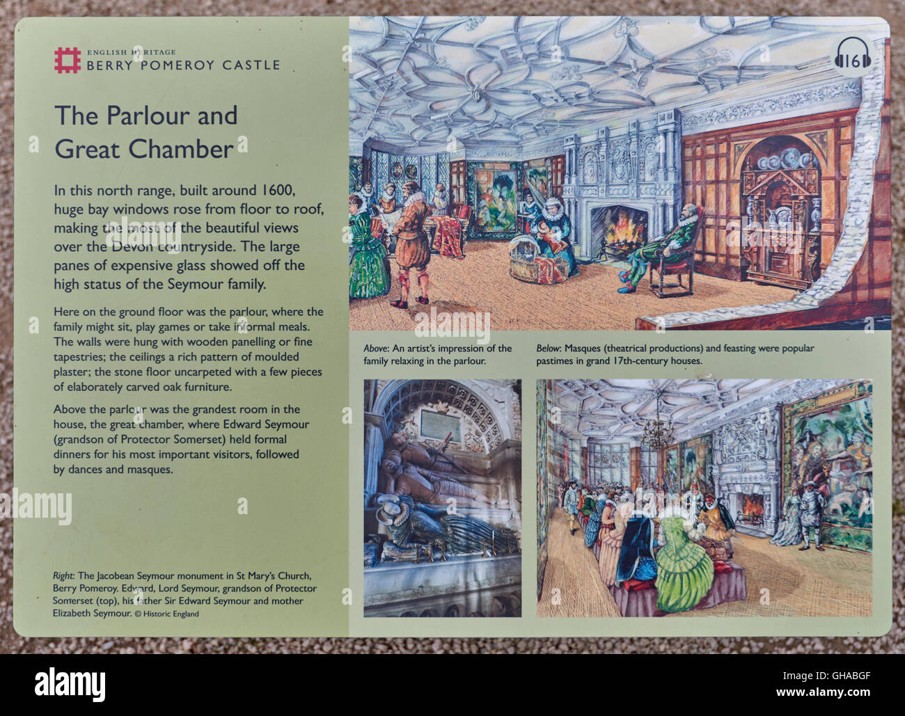 Berry Pomeroy Castle, a Tudor mansion within the walls of an earlier ...