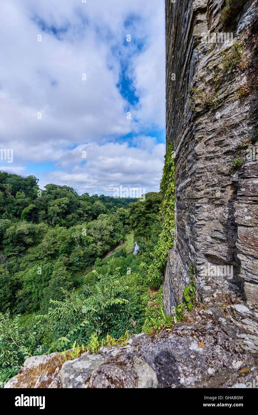 Berry Pomeroy Castle, a Tudor mansion within the walls of an earlier ...