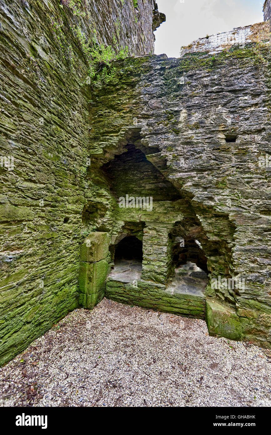 Berry Pomeroy Castle, a Tudor mansion within the walls of an earlier ...