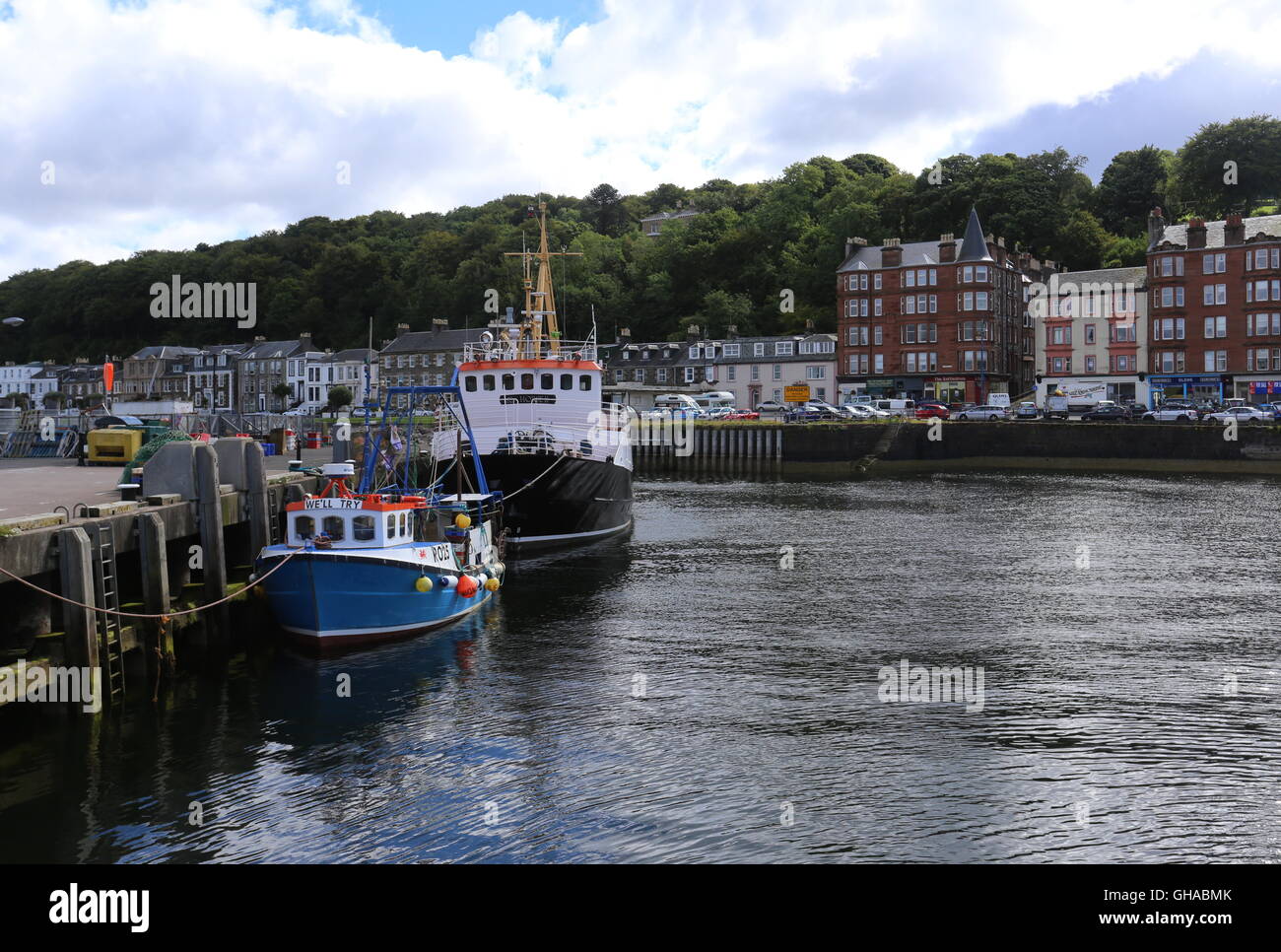 Rothesay harbour Isle of Bute Scotland August 2016 Stock Photo - Alamy