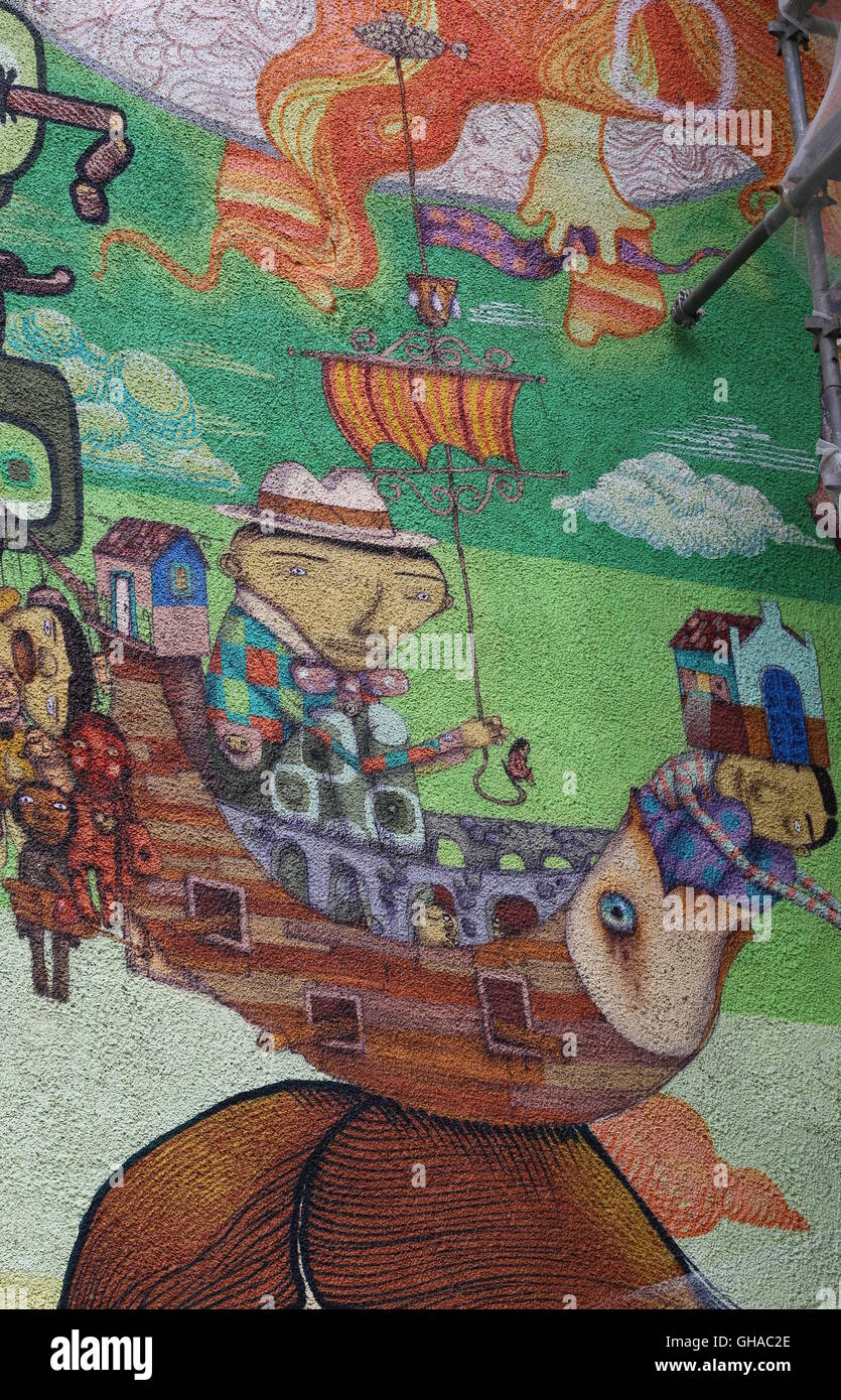 Kelburn Castle Graffiti Project Scotland August 2016 Stock Photo - Alamy