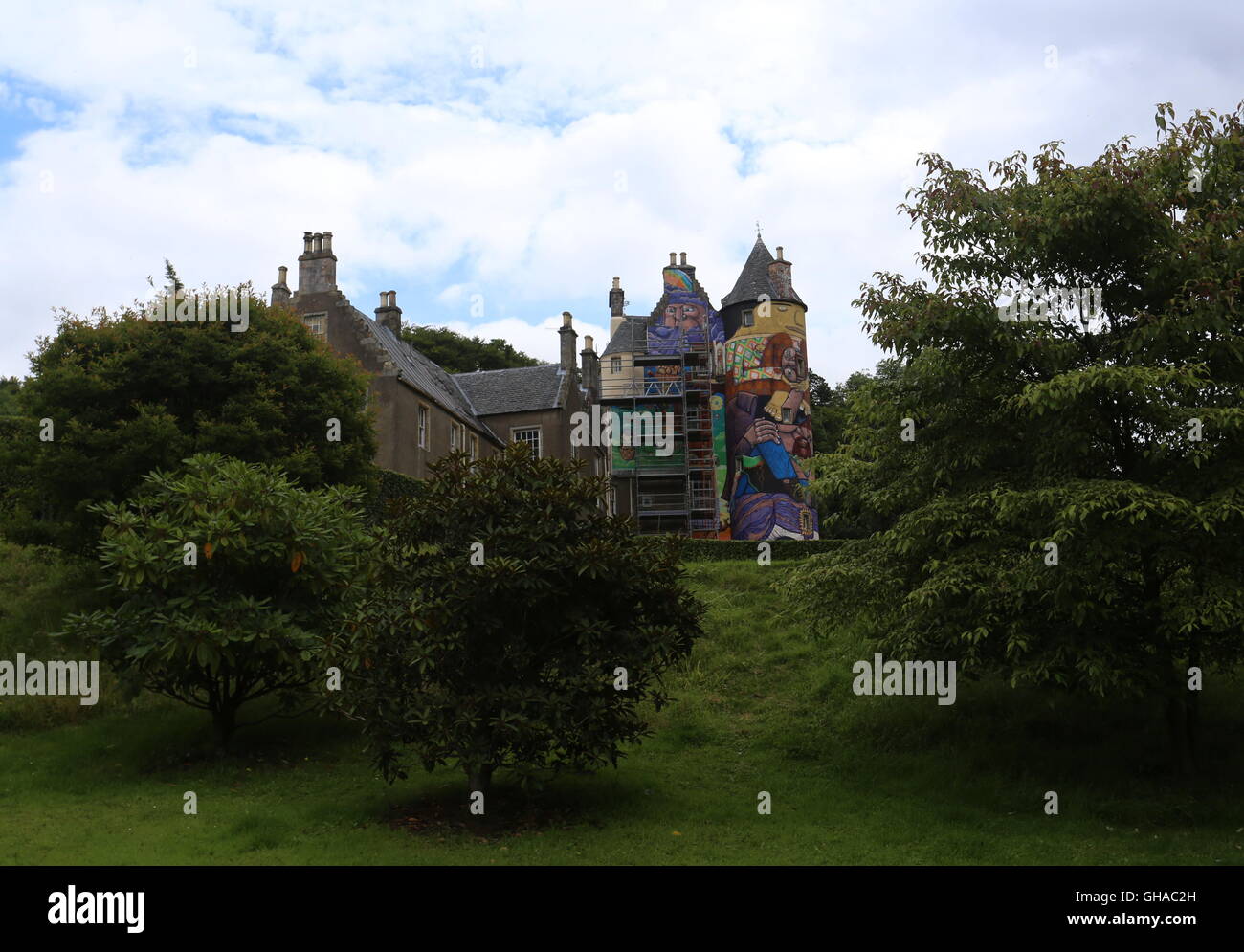 Kelburn Castle Graffiti Project Scotland August 2016 Stock Photo - Alamy