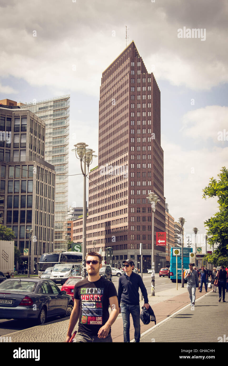 Kollhoff Tower, Potsdamer Platz, Berlin, Germany Stock Photo - Alamy