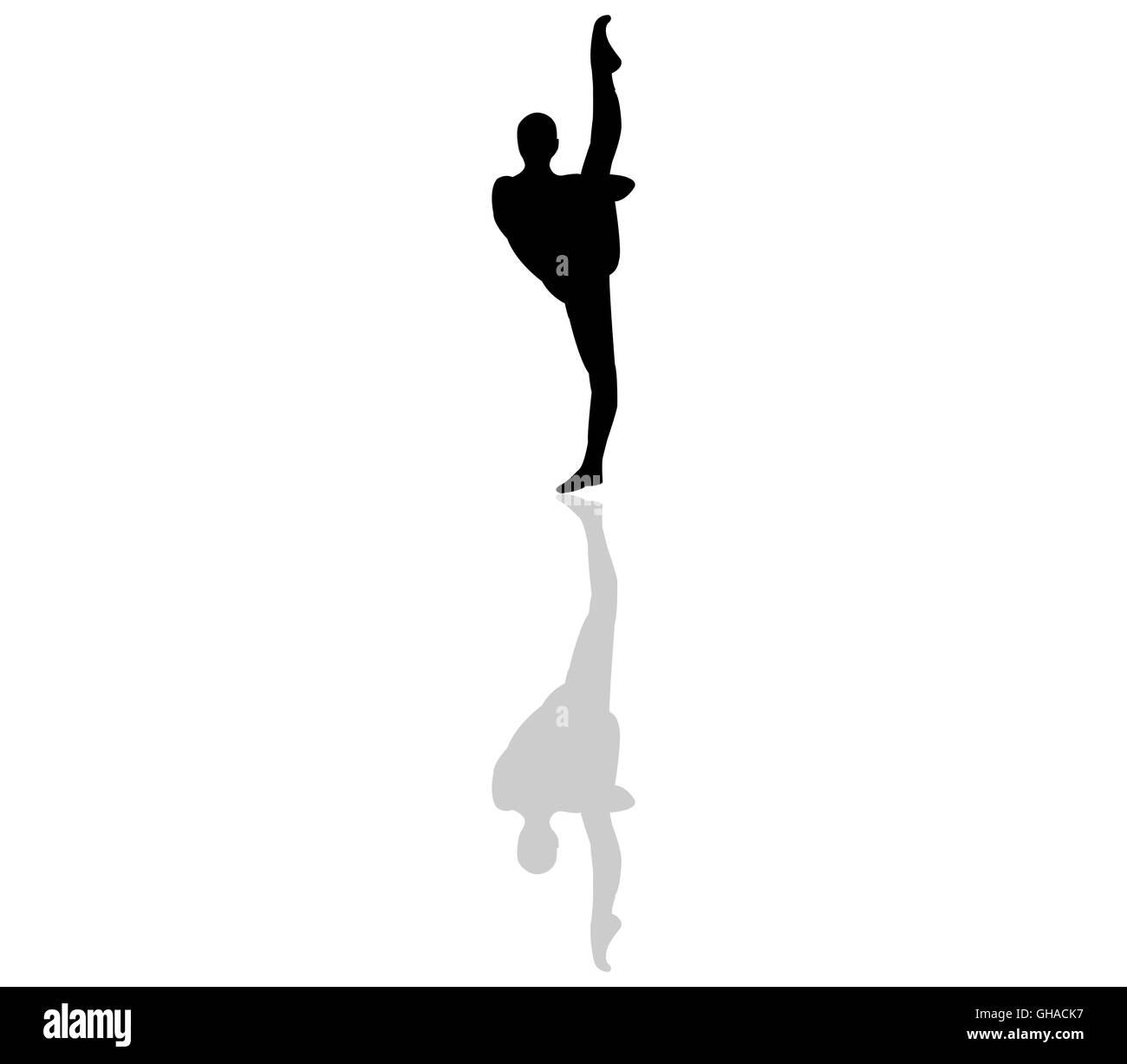 Ballet female dancer high kick hi-res stock photography and images - Alamy