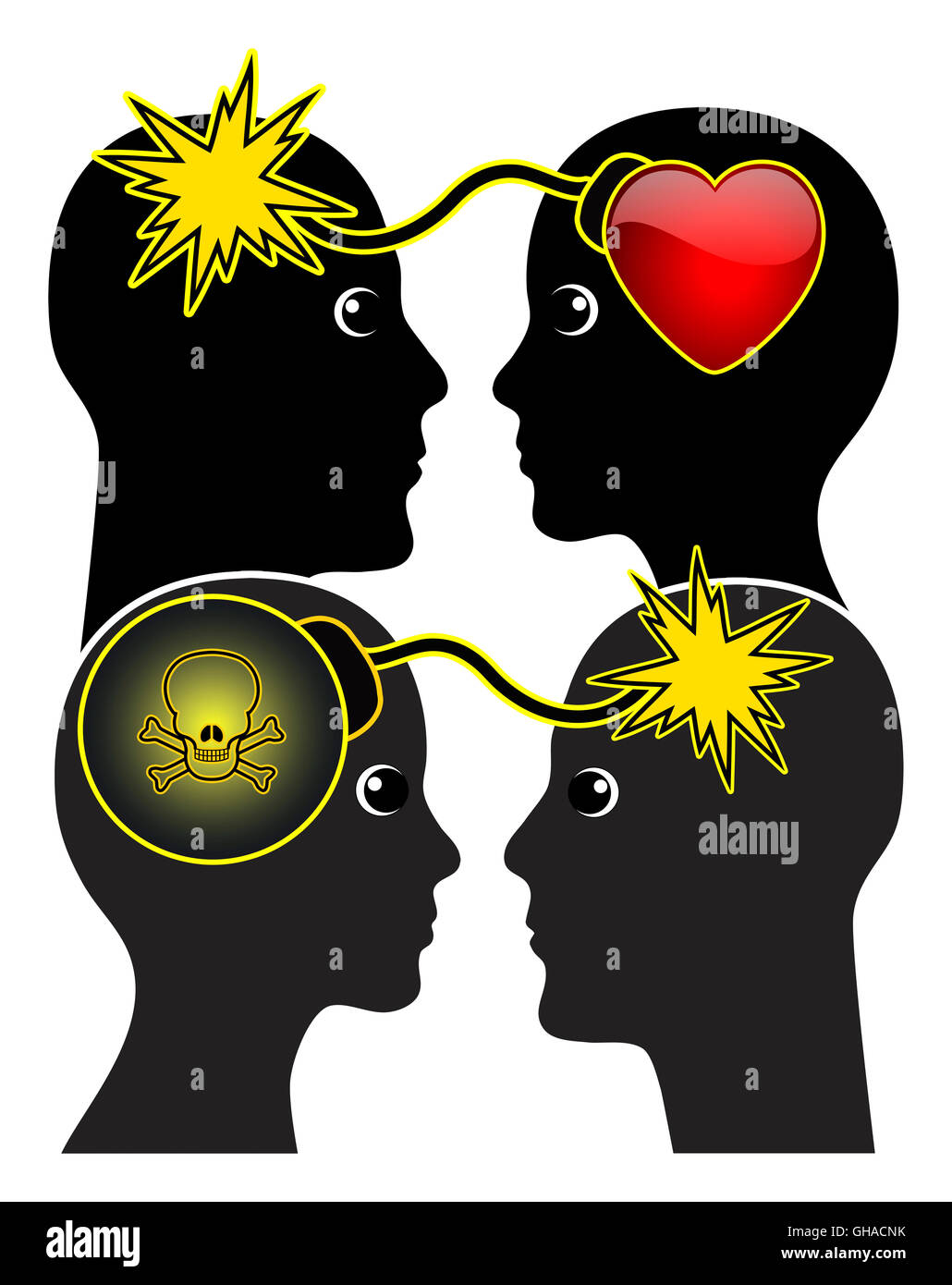 Hate Each Other Clipart