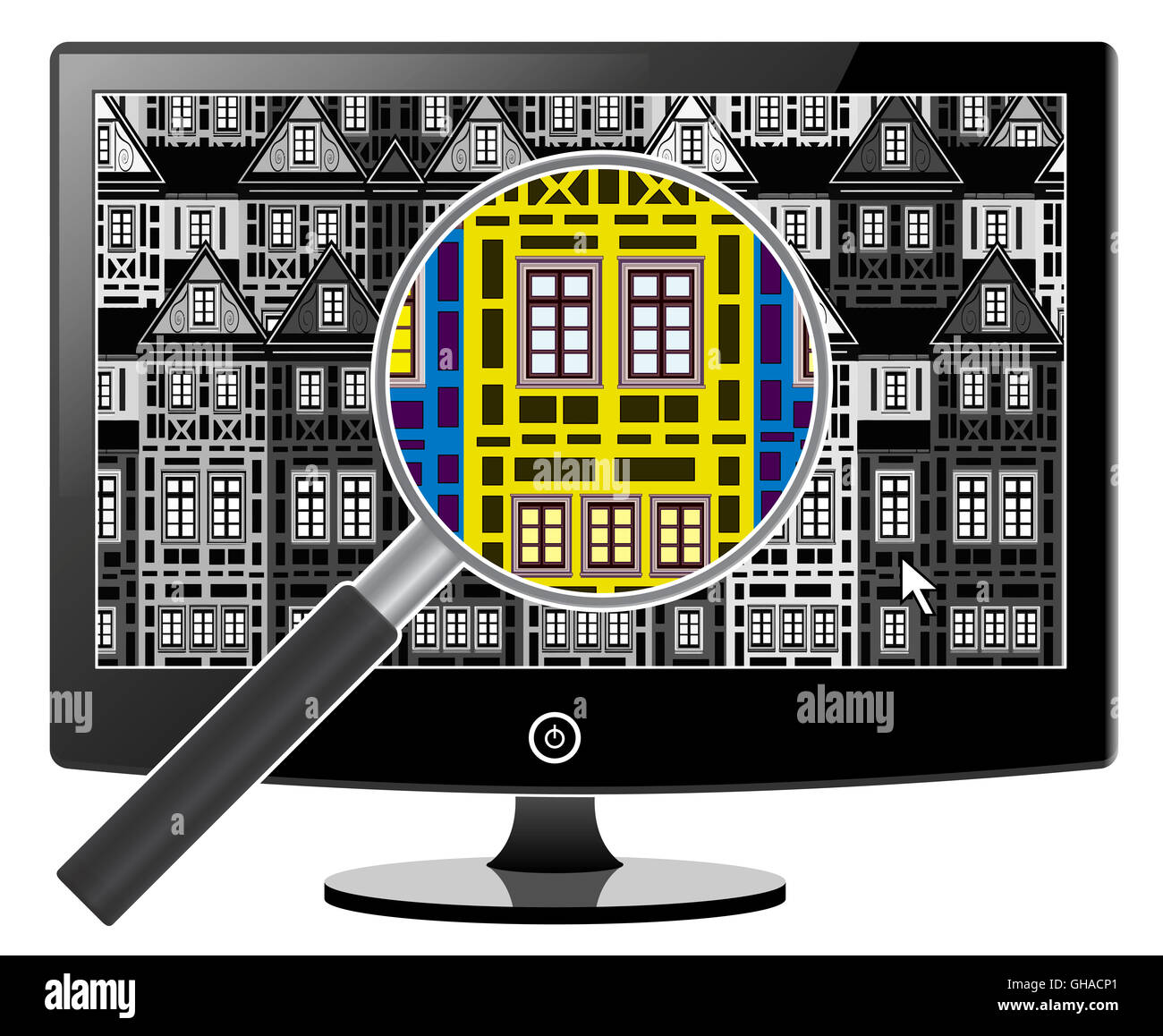 Real estate search flat Cut Out Stock Images & Pictures - Alamy