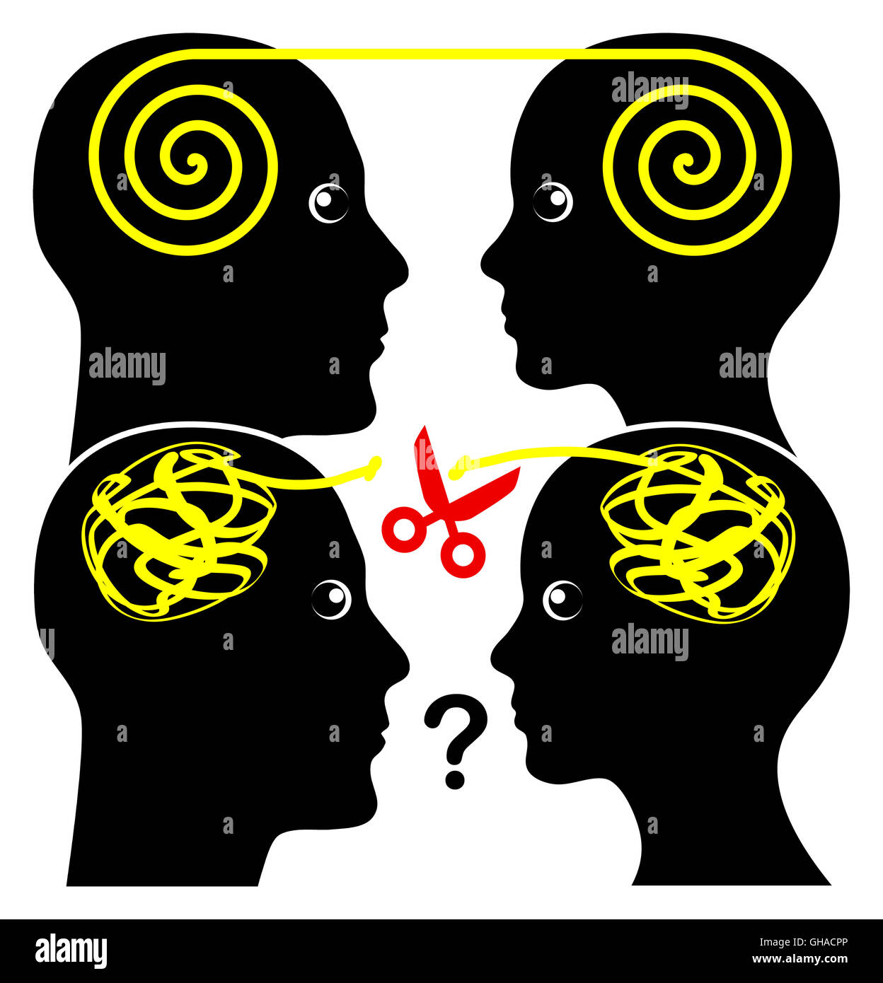 Effective and Ineffective Communication Stock Photo - Alamy