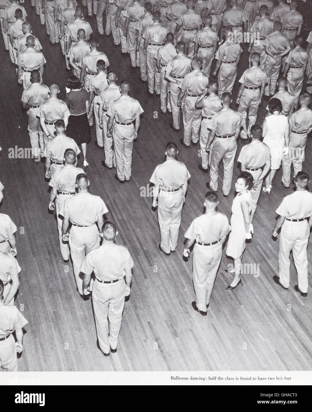 Group Dance lesson, New Cadet Barracks, United States Military Academy ...