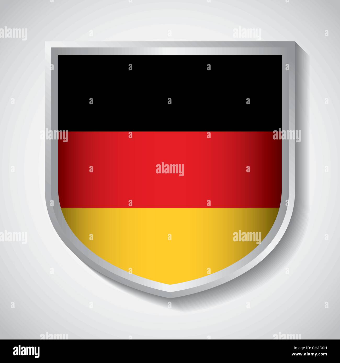 Flag shield icon black red yellow. Germany. Vector graphic Stock Vector ...