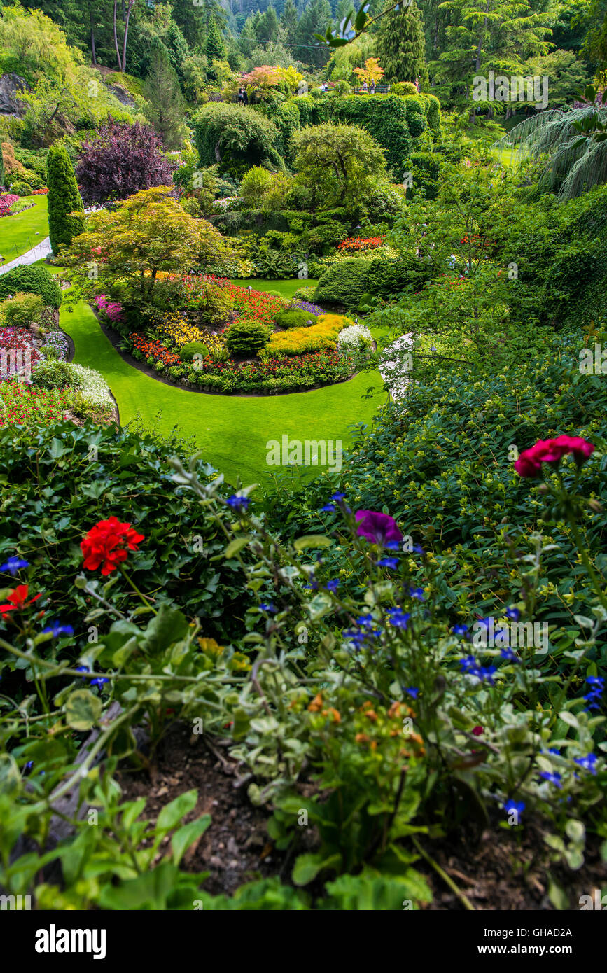 Butchart Gardens, Victoria, British Columbia, Canada Stock Photo - Alamy