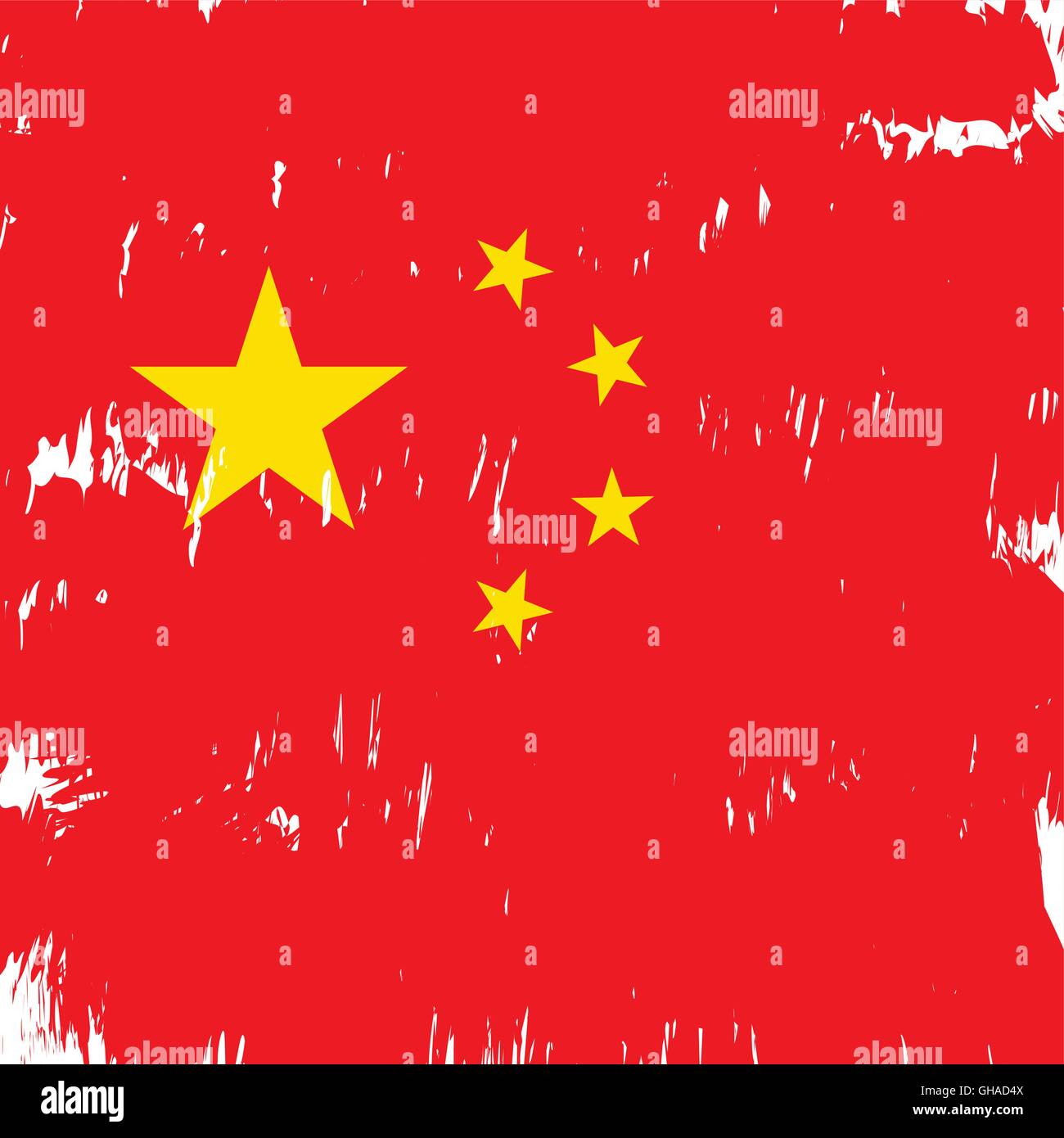 Old chinese flag Stock Vector Images - Alamy