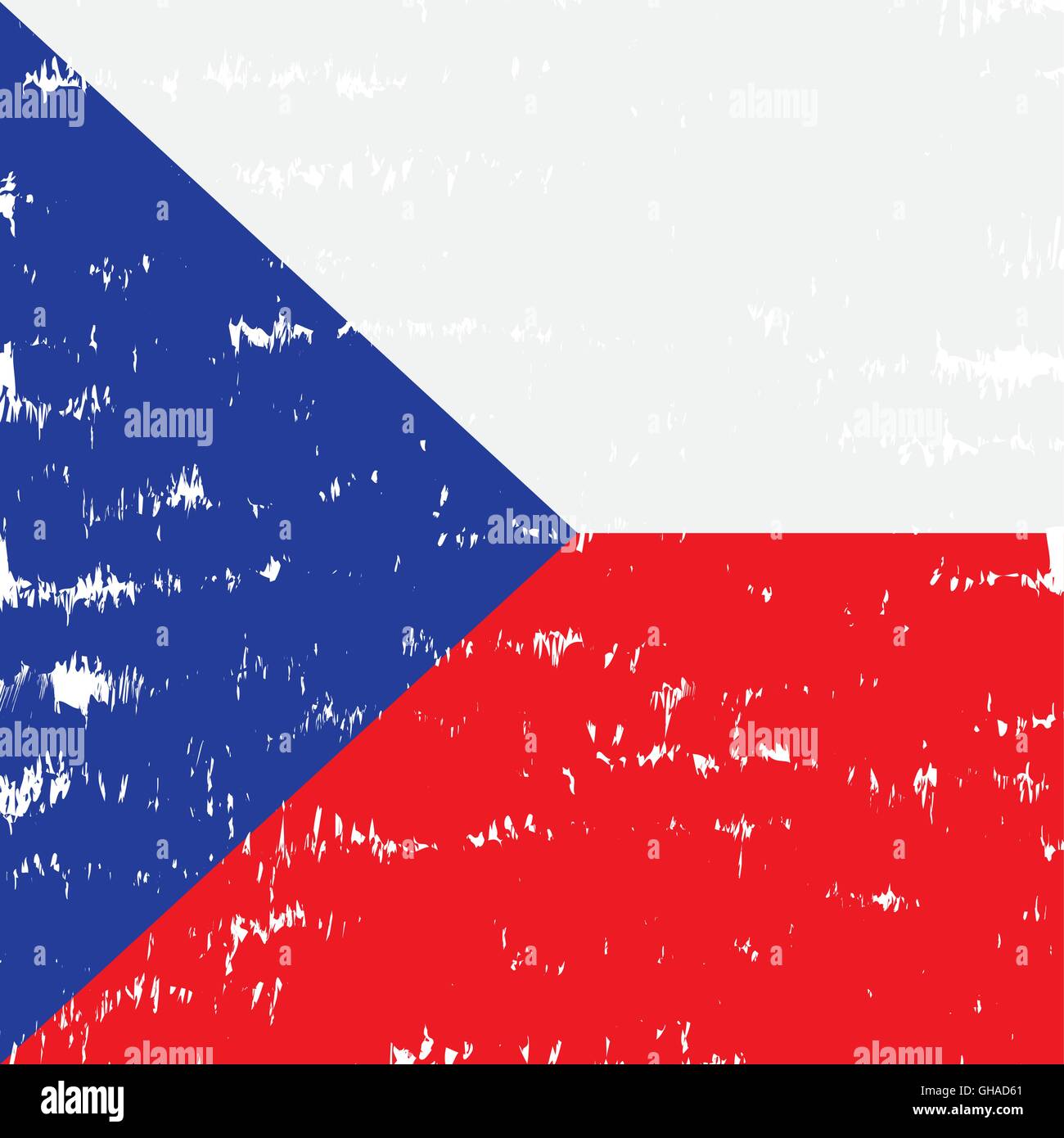 Textured flag of Czech Republic, Vector illustration Stock Vector Image ...