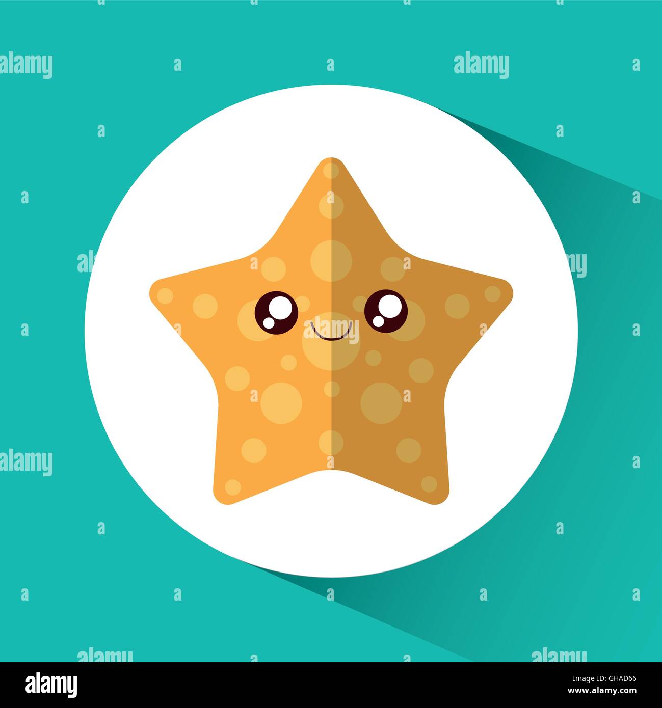 Star cartoon over circle icon. Vector graphic Stock Vector Image & Art ...