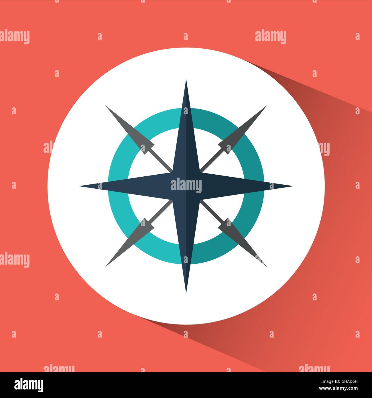 Compass travel instrument icon. Vector graphic Stock Vector Image & Art ...