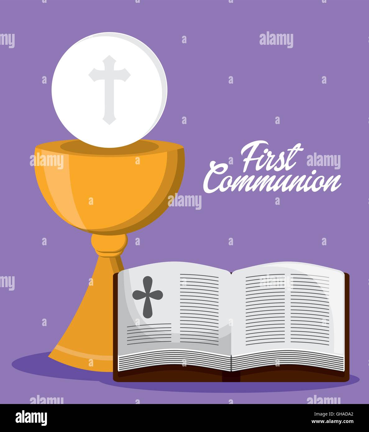 bible book cross cup icon. Vector graphic Stock Vector Image & Art - Alamy