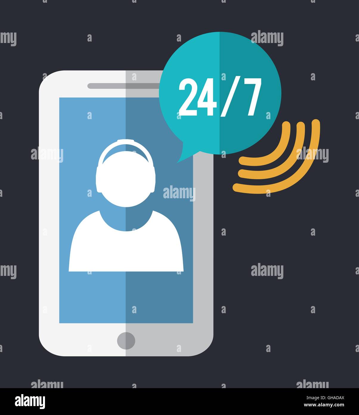 operator man male call center service icon. Vector graphic Stock Vector ...