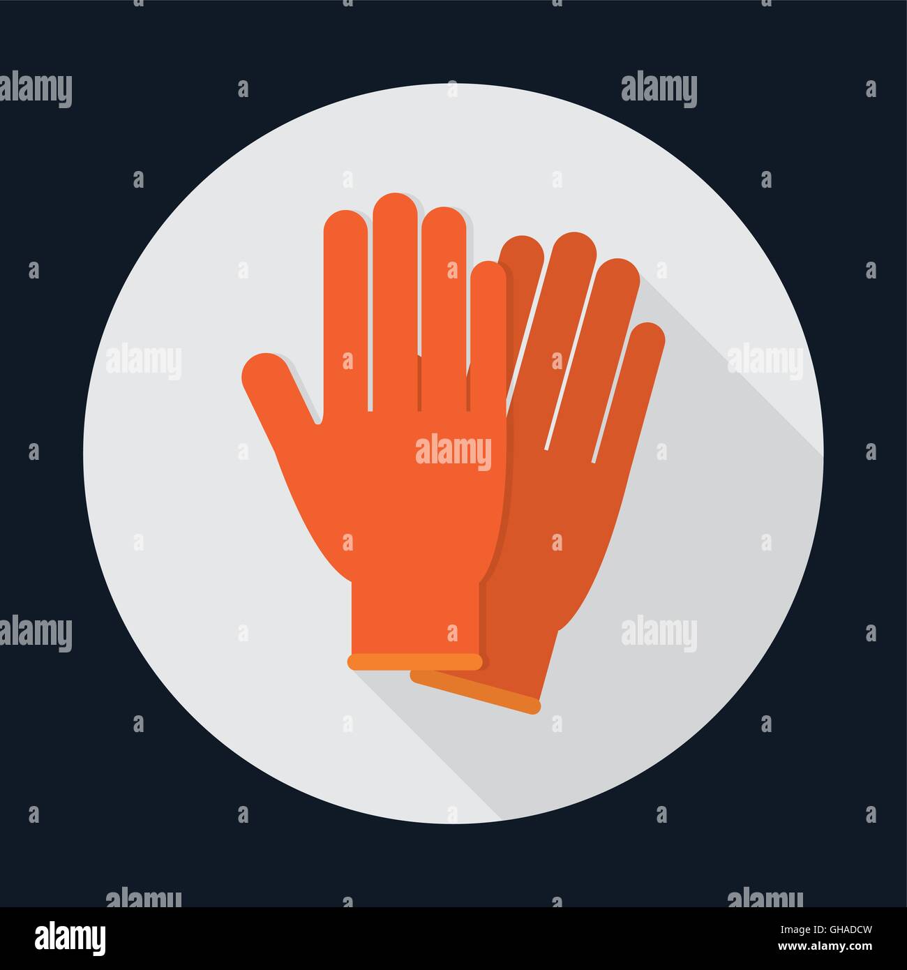 gloves security safety icon. Vector graphic Stock Vector Image & Art ...