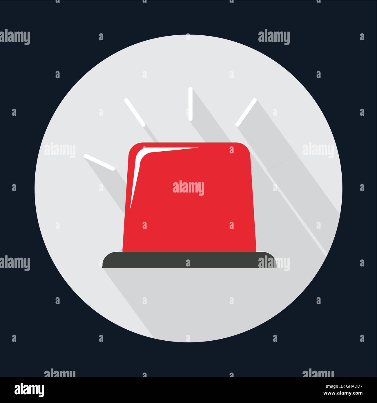 red alarm industrial security safety icon. Vector graphic Stock Vector ...