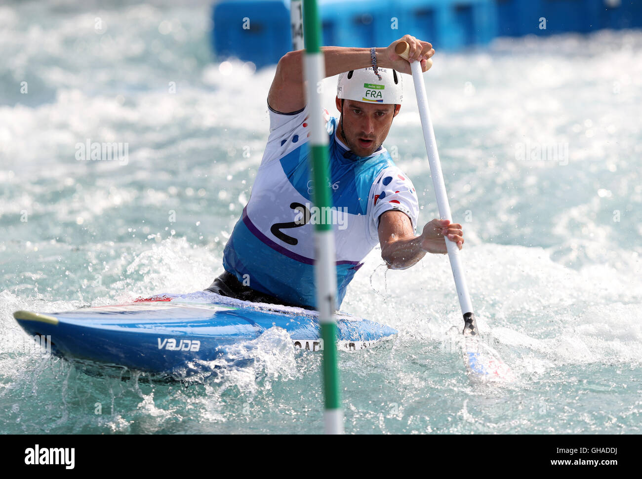 France's Denis Gargaud Chanut in the Men's Canoe Single (C1) semi final ...