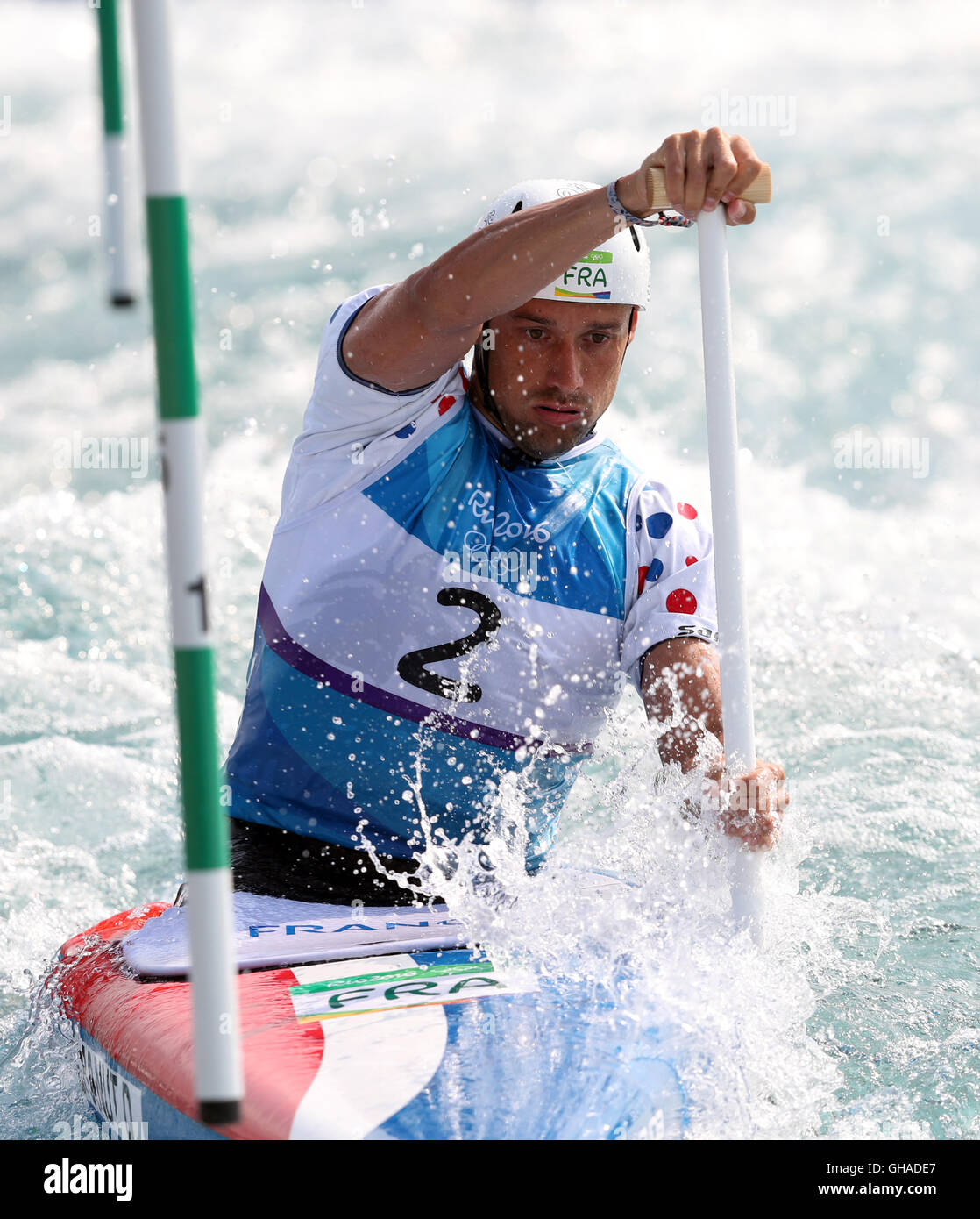 France's Denis Gargaud Chanut in the Men's Canoe Single (C1) semi final ...