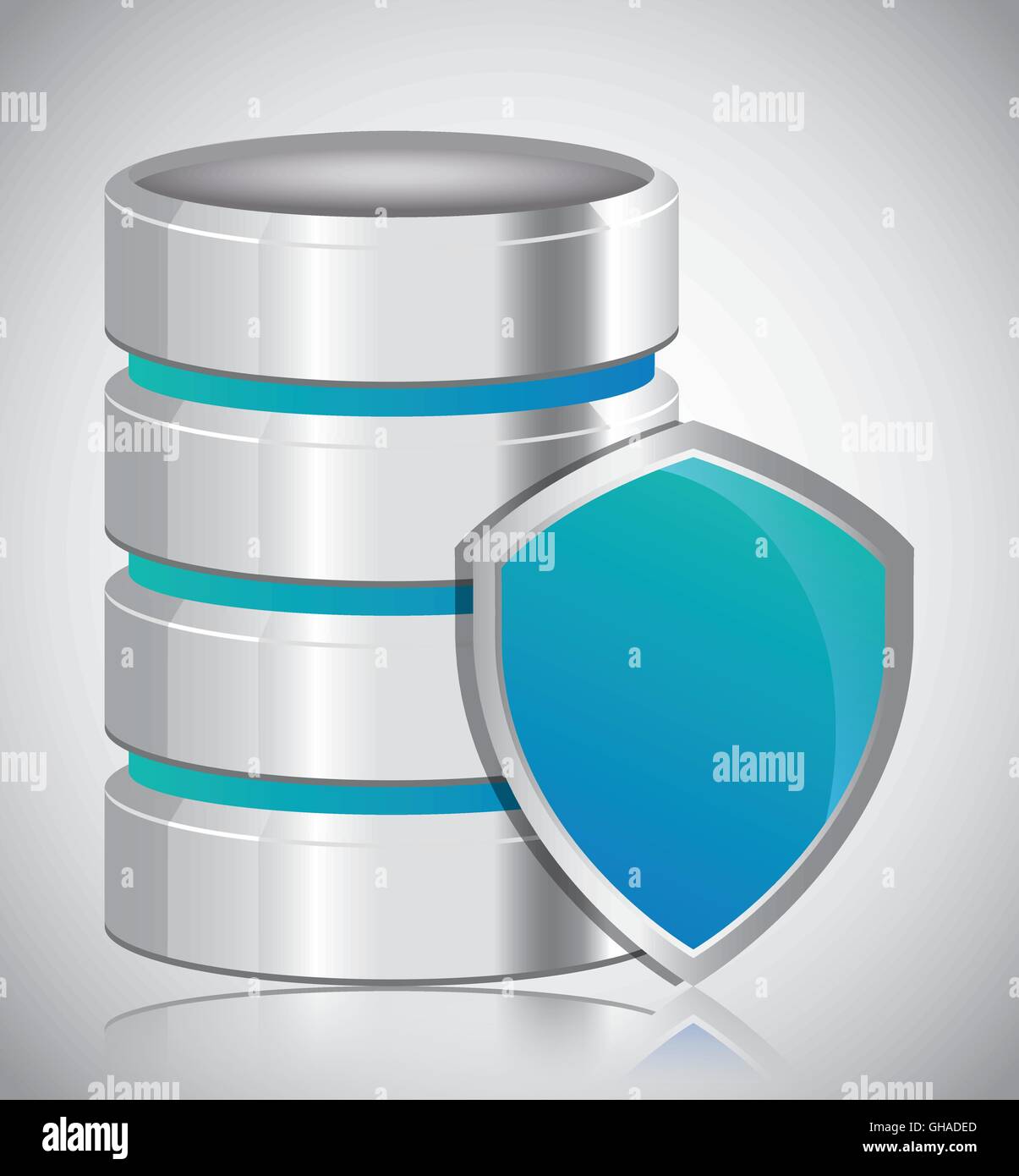 Shield Data center web hosting. Vector graphic Stock Vector Image & Art ...