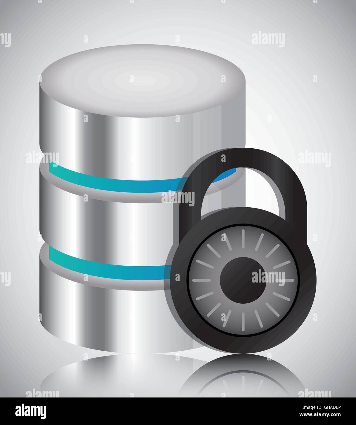 Padlock data center web hosting. Vector graphic Stock Vector Image & Art - Alamy