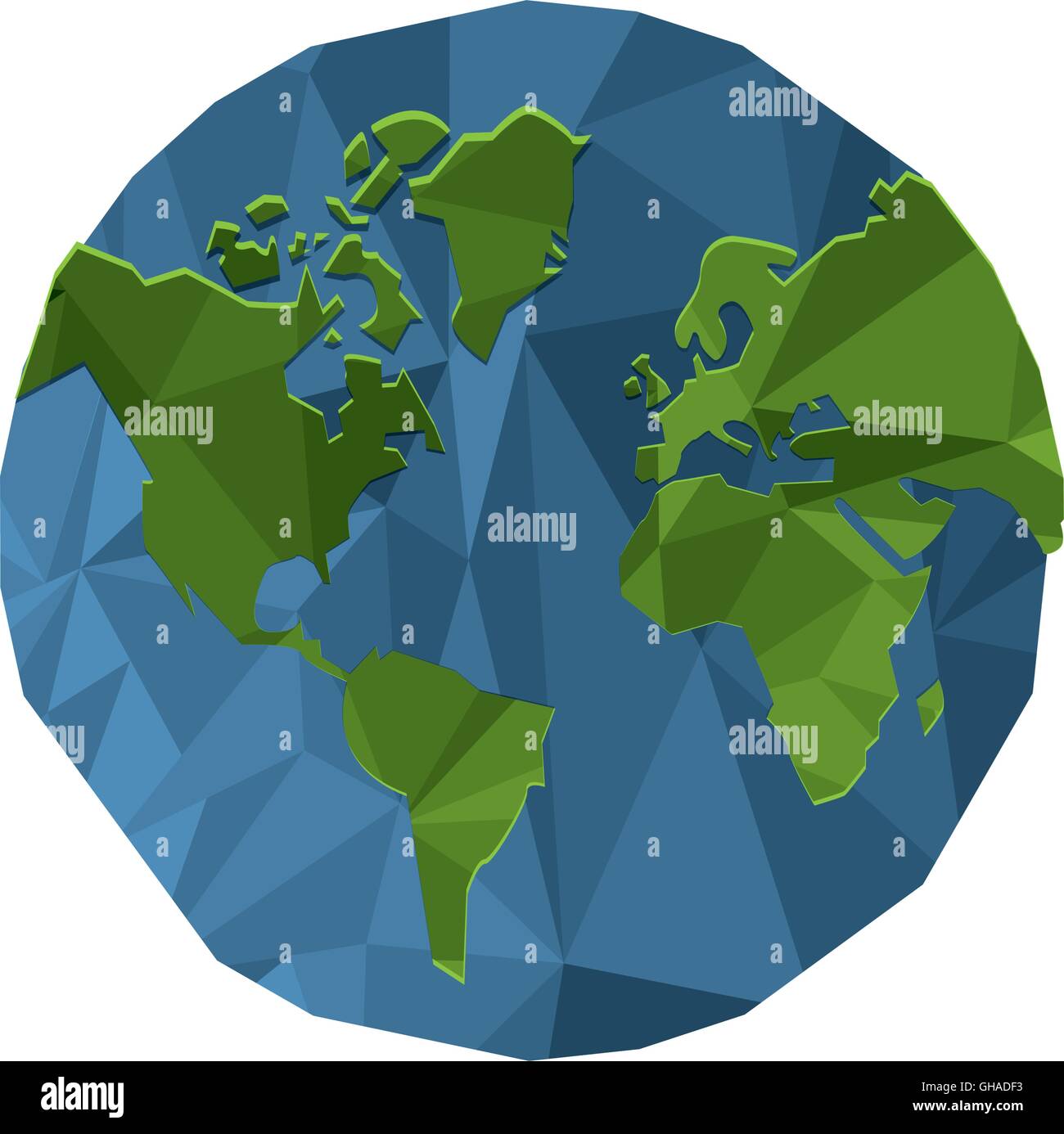 polygon texture earth globe icon Stock Vector Image & Art - Alamy