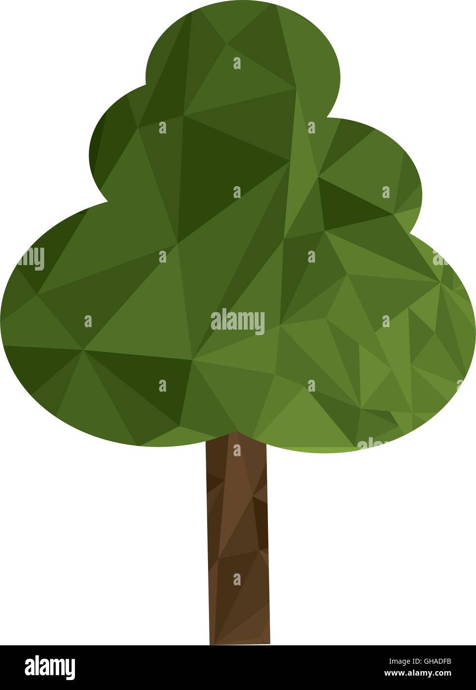 polygon texture tree icon Stock Vector Image & Art - Alamy