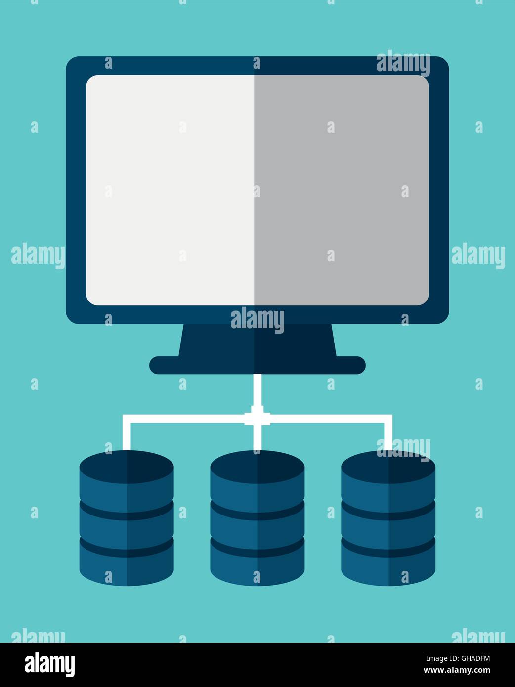 Computer data center web hosting. Vector graphic Stock Vector Image & Art - Alamy
