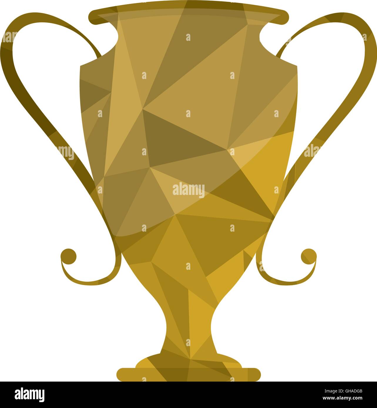 polygon texture trophy cup icon Stock Vector Image & Art - Alamy