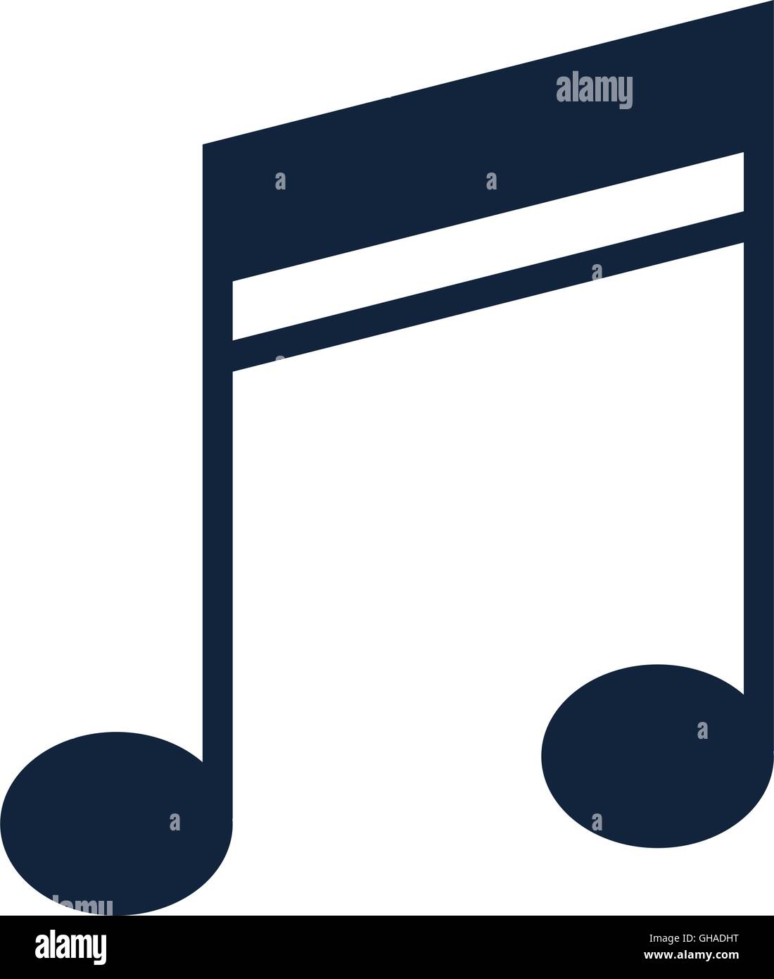 quaver music note icon Stock Vector Image & Art - Alamy