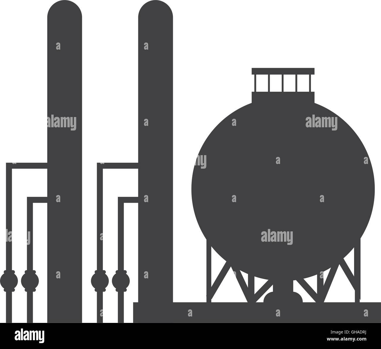 gas or oil refinery icon Stock Vector Image & Art - Alamy
