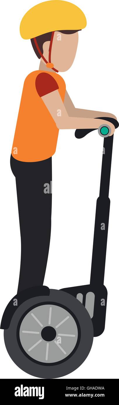 Person on segway icon hi-res stock photography and images - Alamy