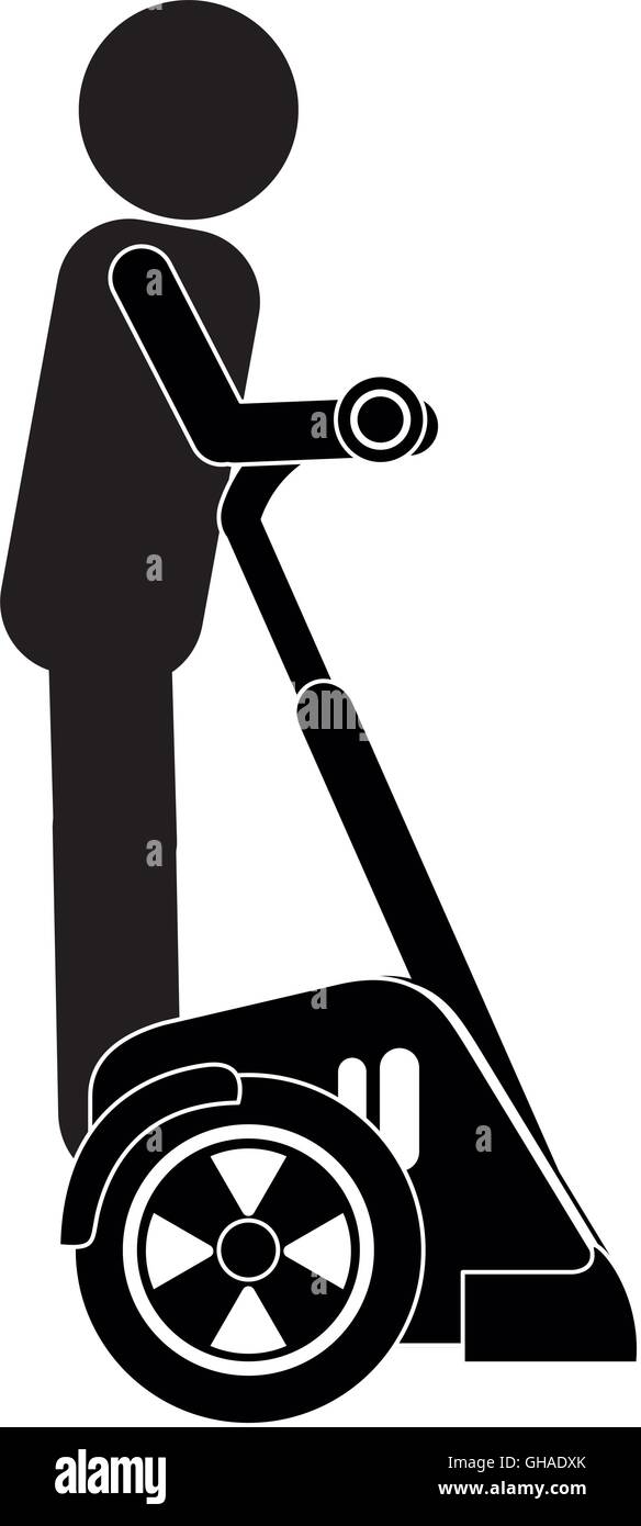 Person on segway icon hi-res stock photography and images - Alamy