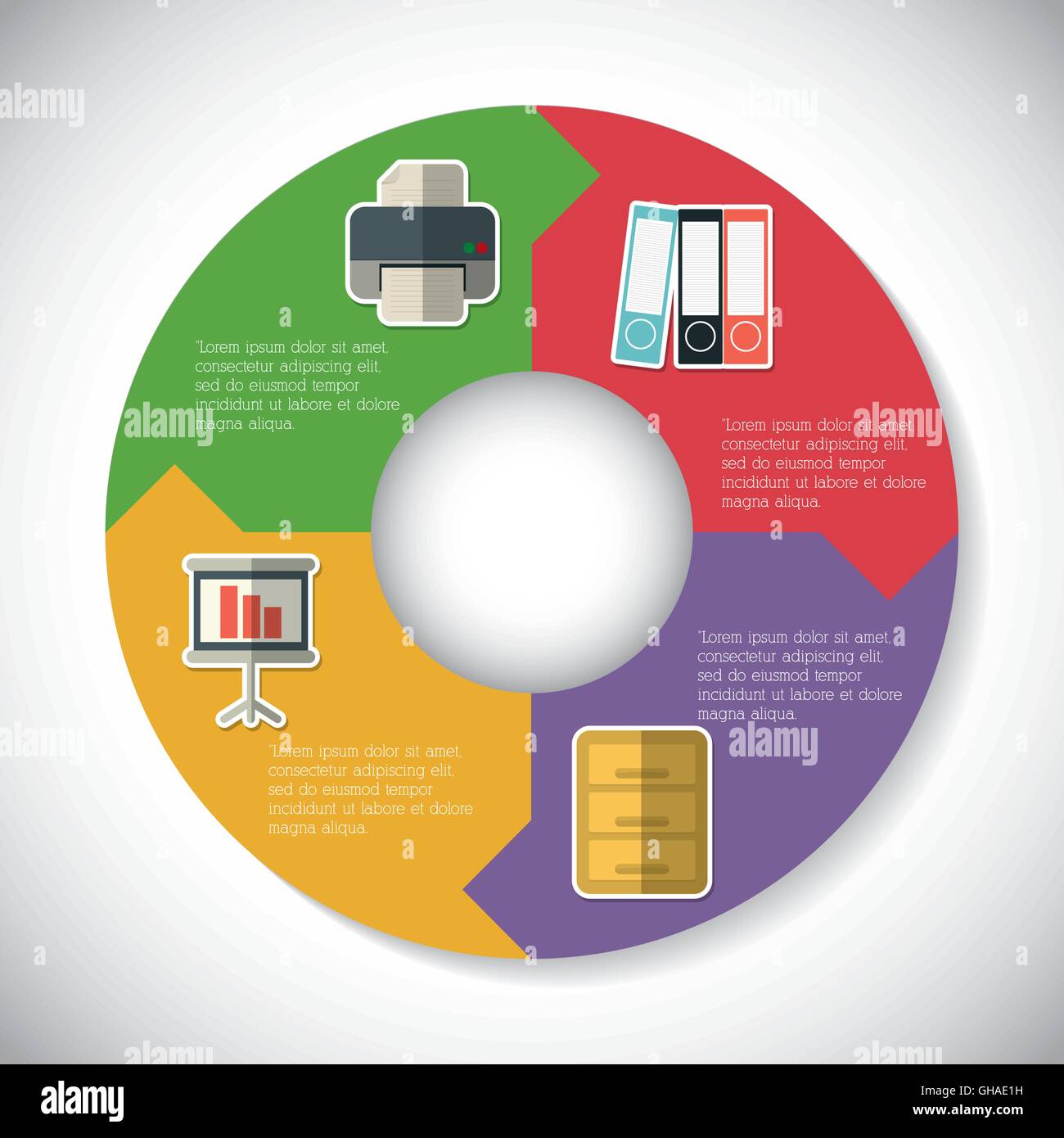 infographic step office icon. Vector graphic Stock Vector Image & Art ...
