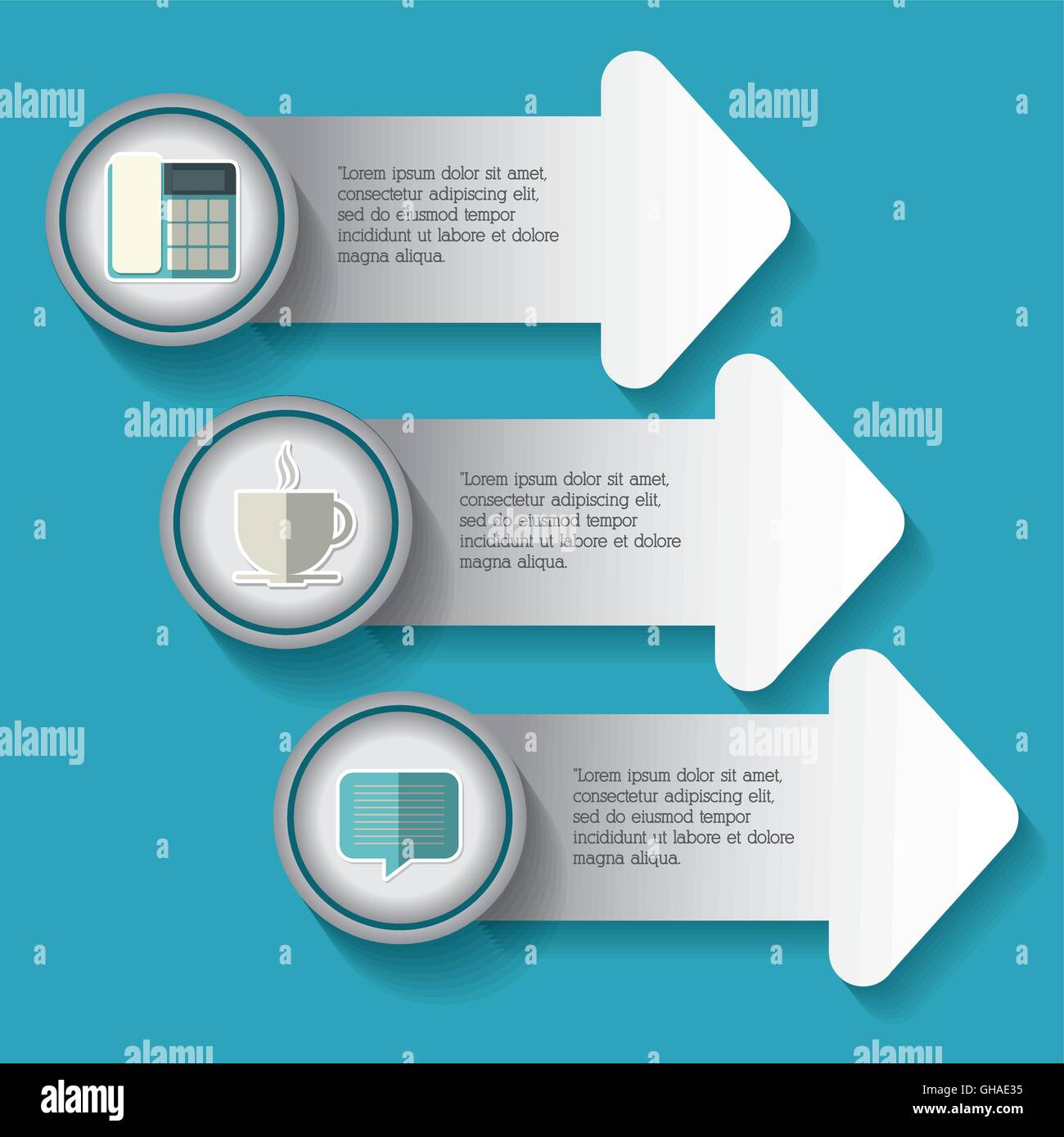 infographic step office icon. Vector graphic Stock Vector Image & Art ...