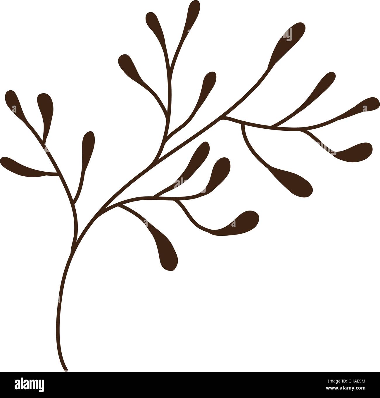 leaf leaves nature plant icon. Vector graphic Stock Vector Image & Art - Alamy