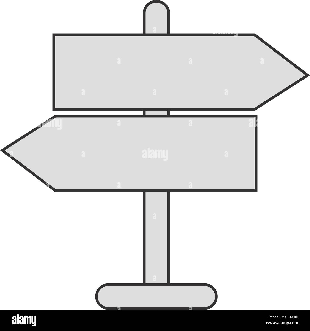 Blank street name sign Stock Vector Images - Alamy