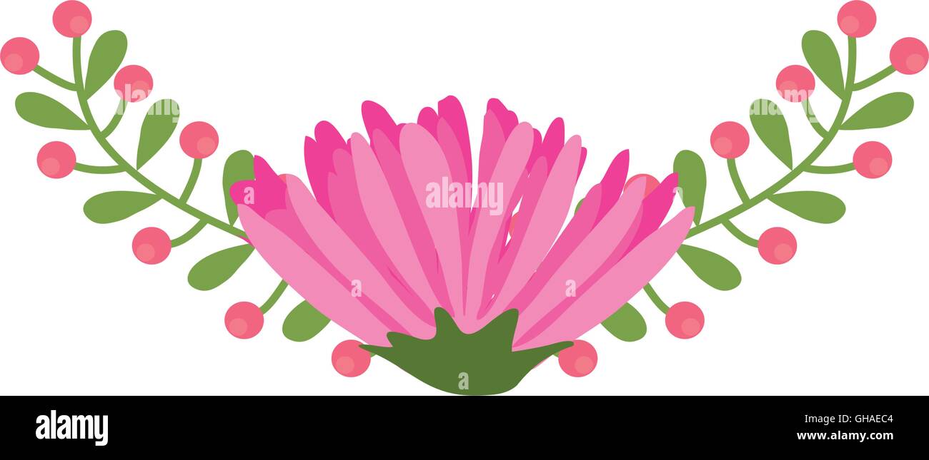 flower lotus garden floral icon. Vector graphic Stock Vector Image ...