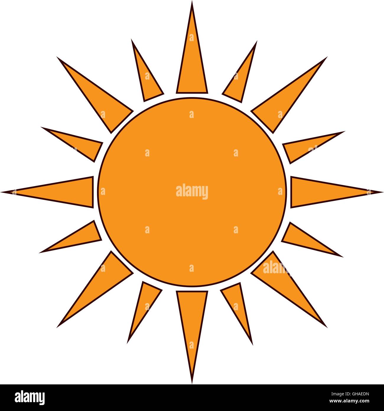 sun pictogram icon Stock Vector Image & Art - Alamy