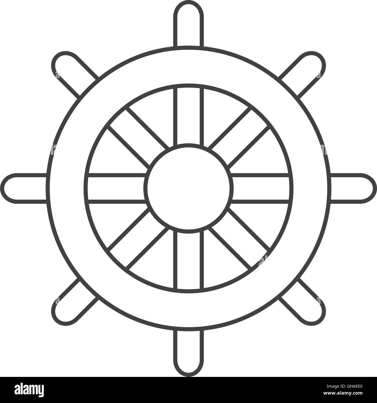 boat rudder icon Stock Vector Image & Art - Alamy