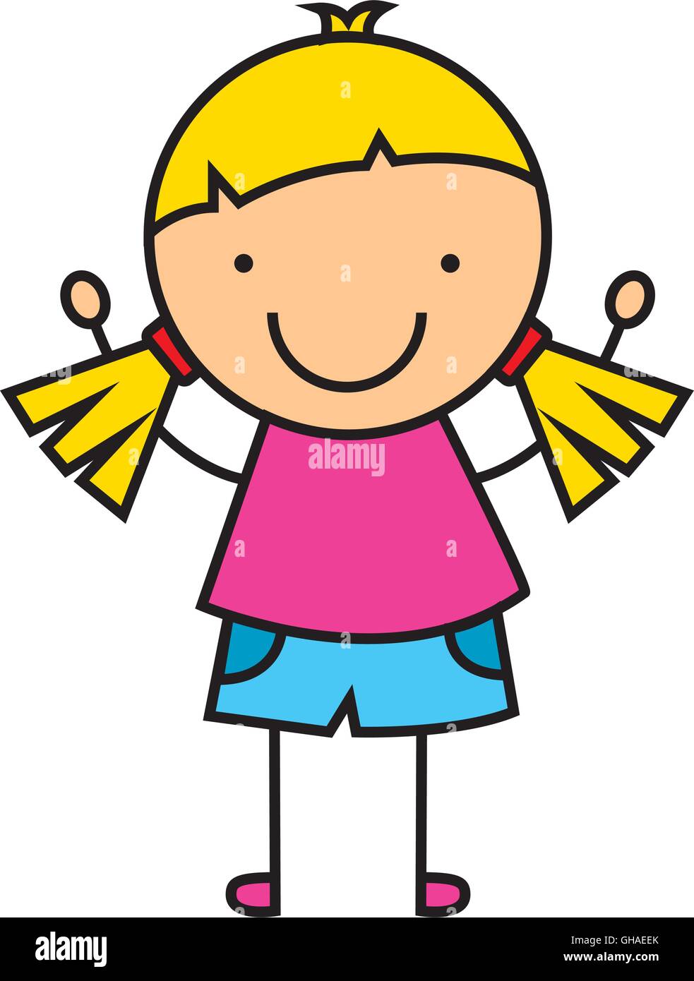 little girl smile icon Stock Vector Image & Art - Alamy