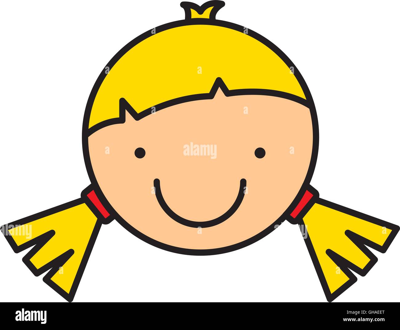little girl smile icon Stock Vector Image & Art - Alamy