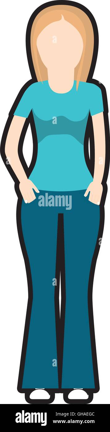 woman girl female avatar icon. Vector graphic Stock Vector Image & Art ...