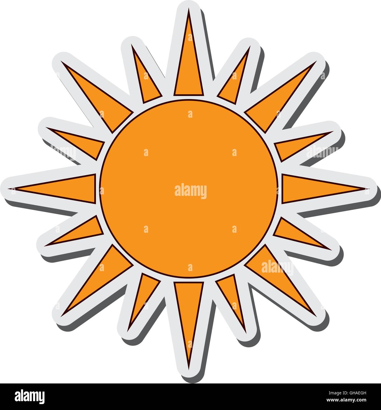sun pictogram icon Stock Vector Image & Art - Alamy