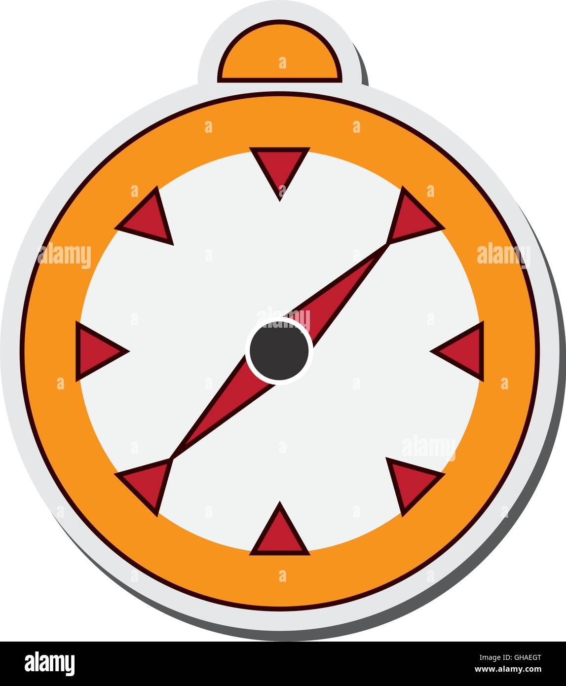 single compass icon Stock Vector Image & Art - Alamy