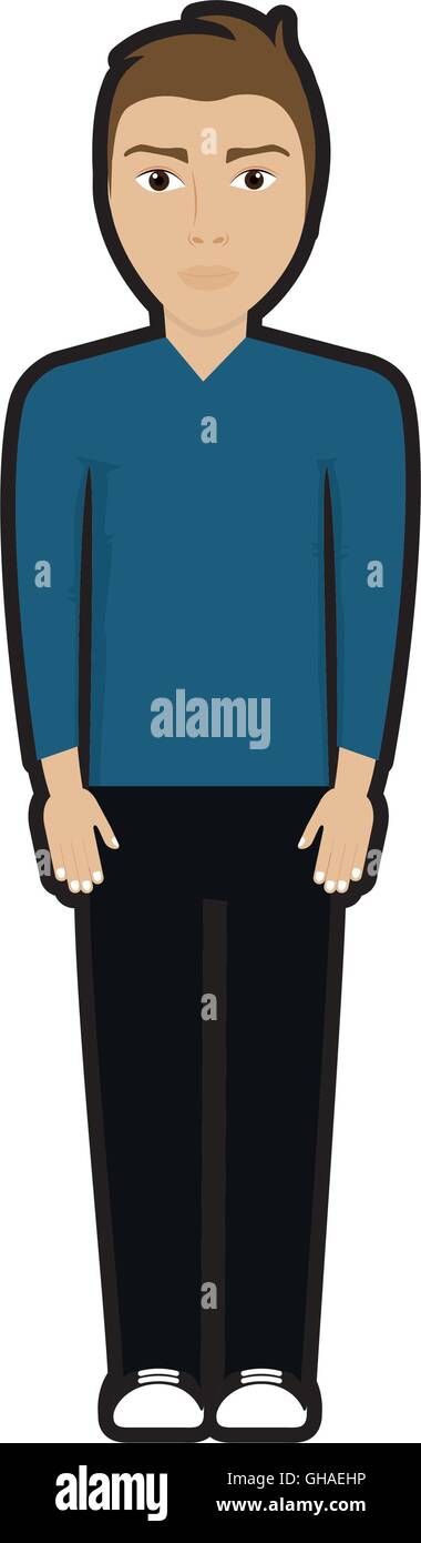 man male avatar person icon. Vector graphic Stock Vector Image & Art ...