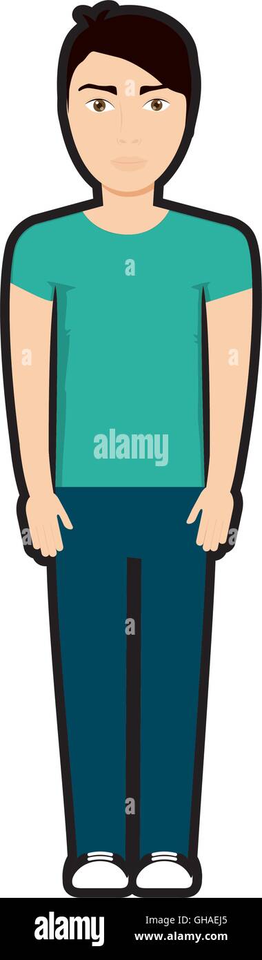 man male avatar person icon. Vector graphic Stock Vector Image & Art ...