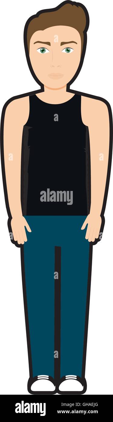 man male avatar person icon. Vector graphic Stock Vector Image & Art ...