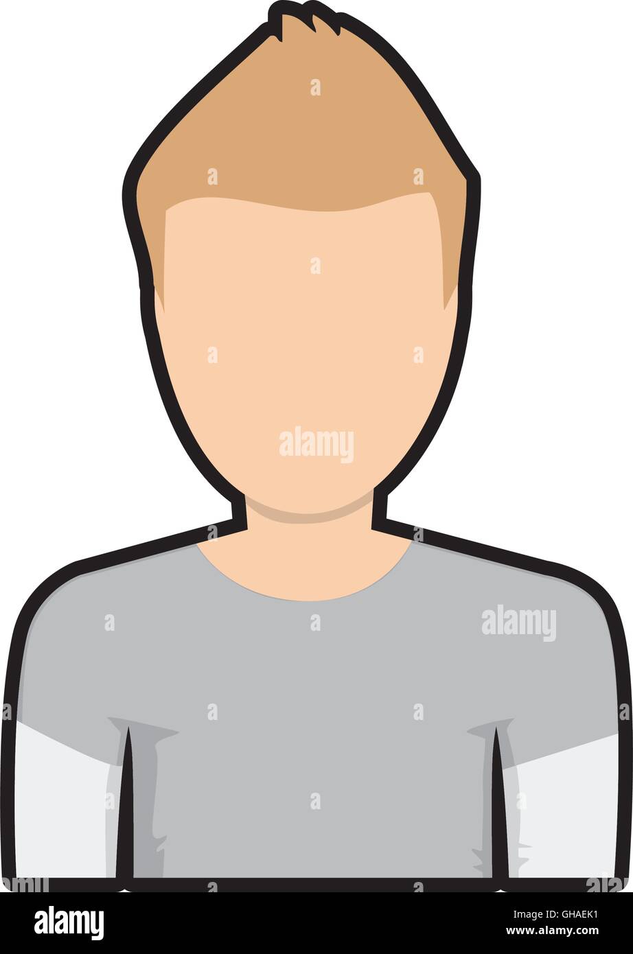 man male avatar person icon. Vector graphic Stock Vector Image & Art ...